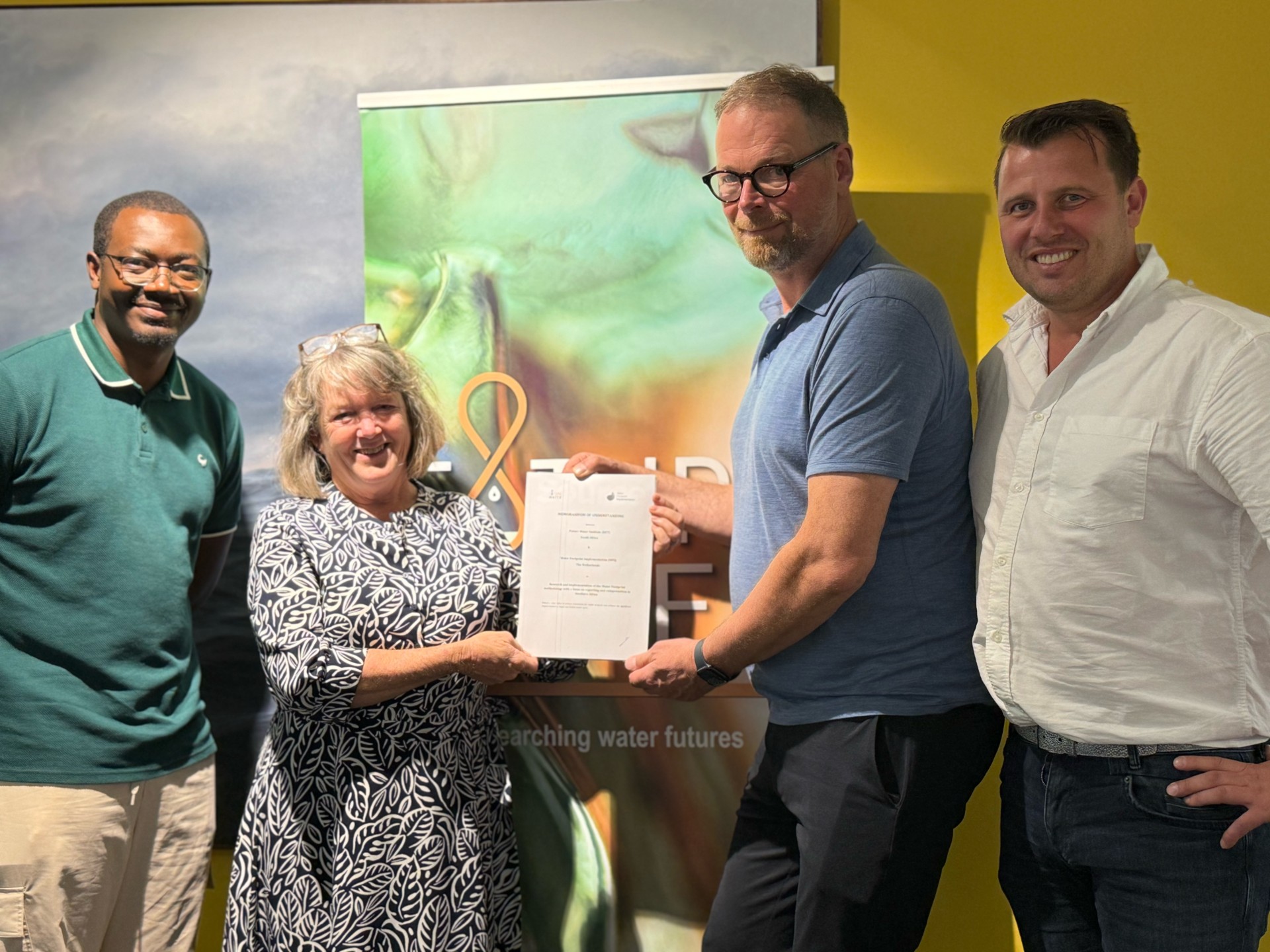 New MoU signing with Future Water UCT - Water Footprint Implementation